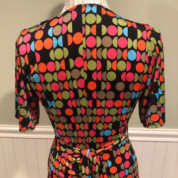 Nikki Poulos | Dresses | Nikki Poulos Pop Art Wrap Dress Flutter ...